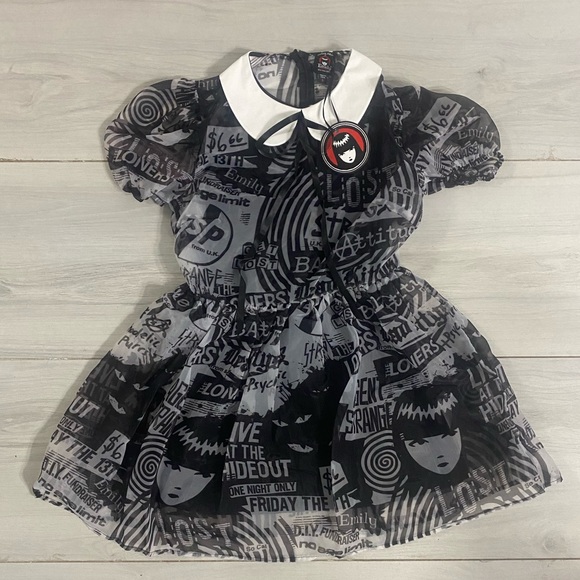Dolls Kill | Dresses | Nwt Dolls Kill X Emily The Strange Bad Attitude ...